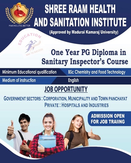 Shree Raam Institute – Sanitary Inspector Course